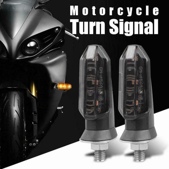 2pcs Universal Motorcycle Turn Signal Lights LED Blinker Indicator ...