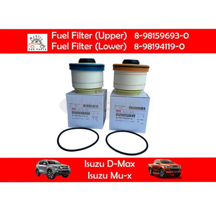 Combo Fuel Filter (Upper and Lower) Isuzu D-Max/Dmax / Isuzu Mu-X (2012 ...