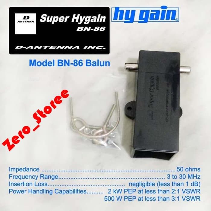 Telex Hy Gain BN-86 BN 86 BALUN D antenna BN86 antena ssb Bentang HF | Lazada Indonesia