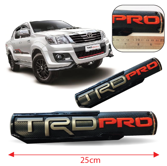 TOYOTA TRD PRO DOOR BADGE TRD EMBLEM LOGO HILUX | Lazada