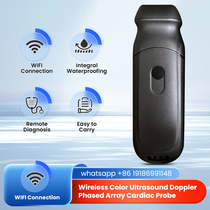 Cardiac Color Wireless Ultrasound Doppler Phased Array Cardiac Probe B ...
