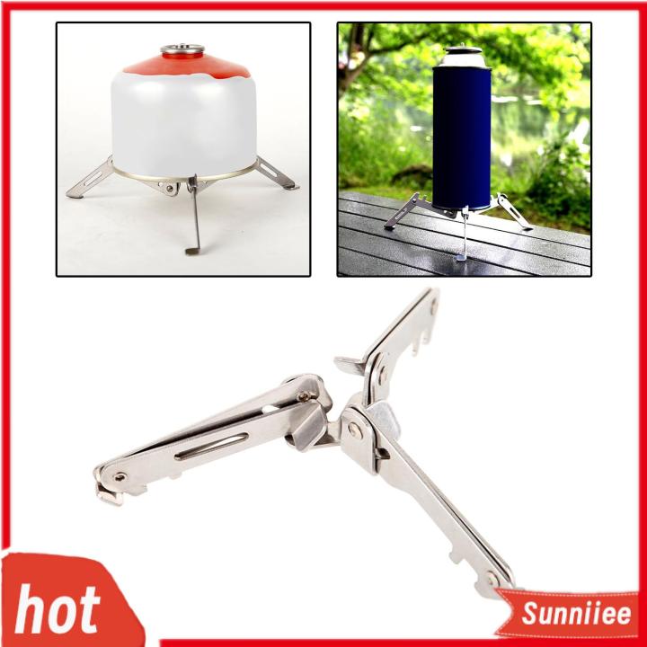 Sunniiee Foldable Outdoor Gas Tank Stove Stand, Camping Canister Rack ...