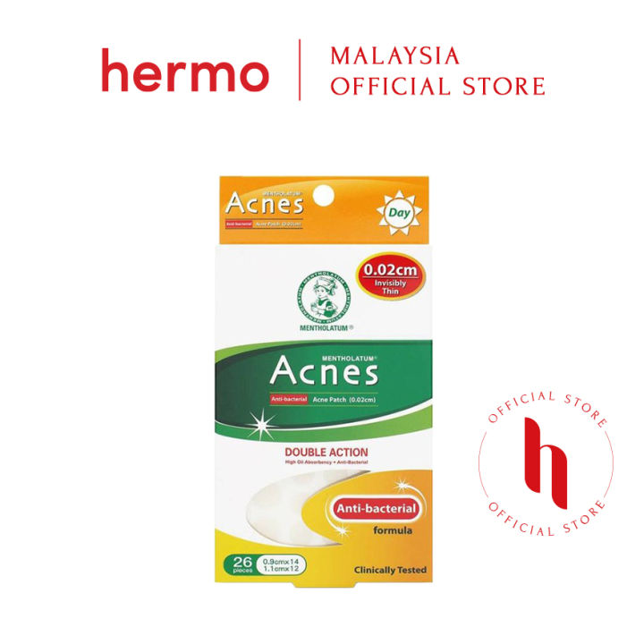 Mentholatum Acnes Anti Bacterial Calendula Day Patch 0.02cm 26pcs | Lazada