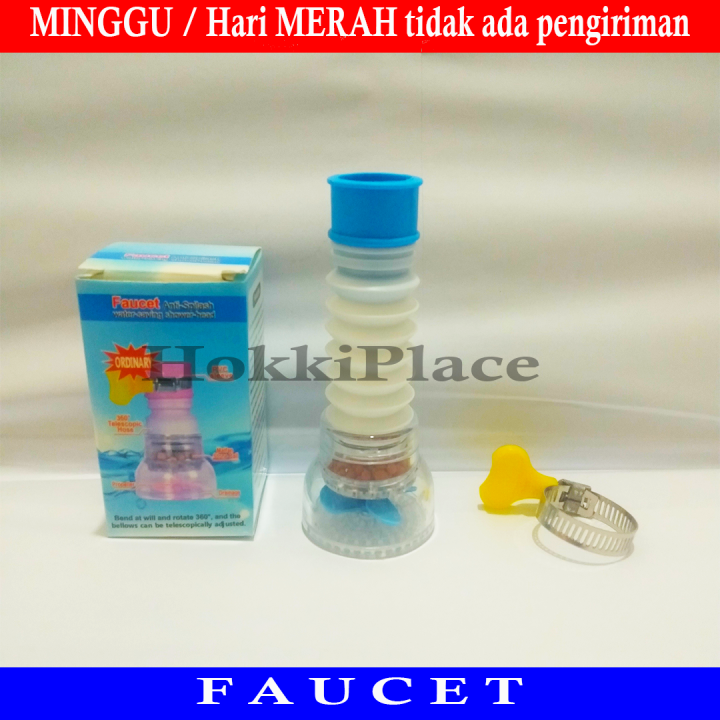 Filter saringan kran air model KIPAS KINCIR FLEXIBLE ANTI SPLASH WATER ...
