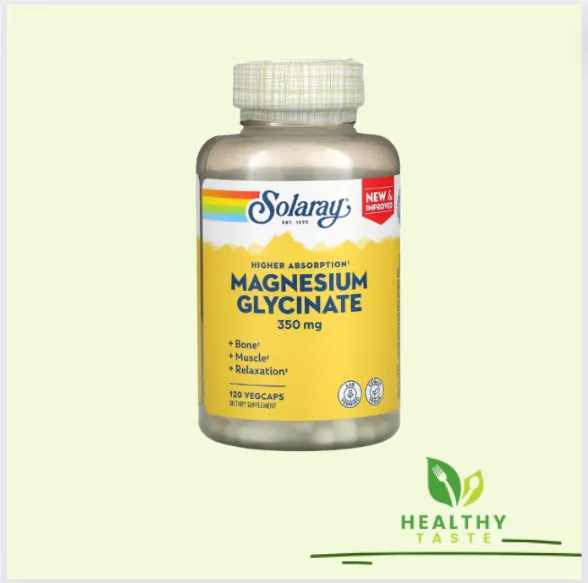 Healthy Taste | SOLARAY Magnesium Glycinate Capsules, Chelated ...