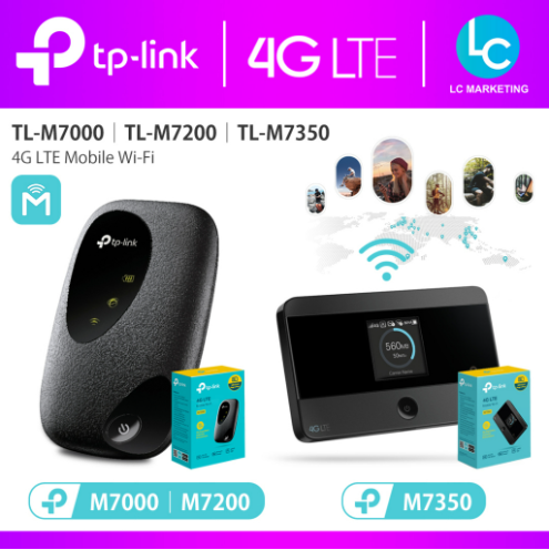 TP-LINK M7000 │ M7200│ M7350 4G LTE Portable WiFi Direct SIM Modem ...
