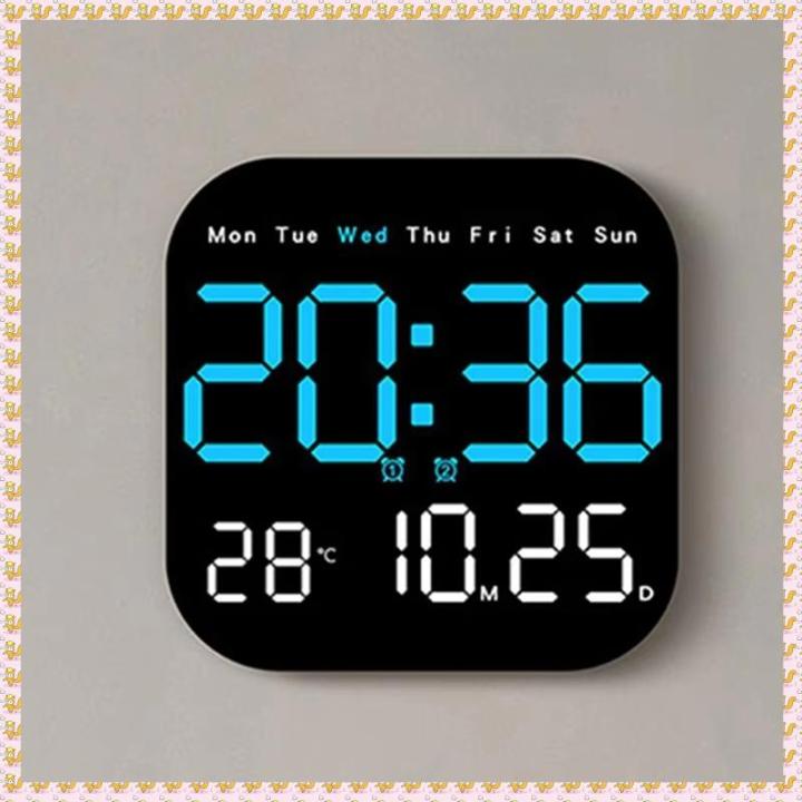 (JONP) Digital Clock with Date Digital LED Calendar with Remote Control ...