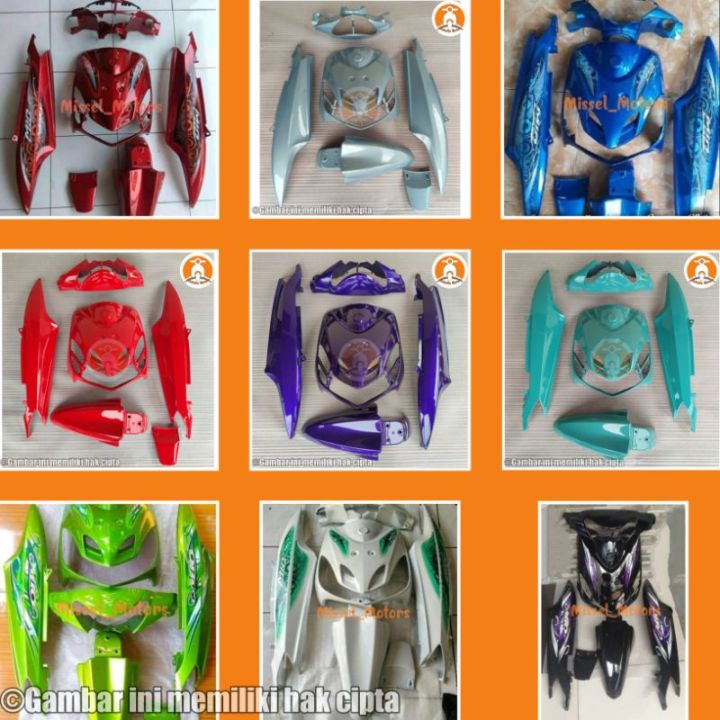 COVER BODY YAMAHA MIO SMILE (2008-2013) FULLSET BODY HALUS / ALL COLOUR ...
