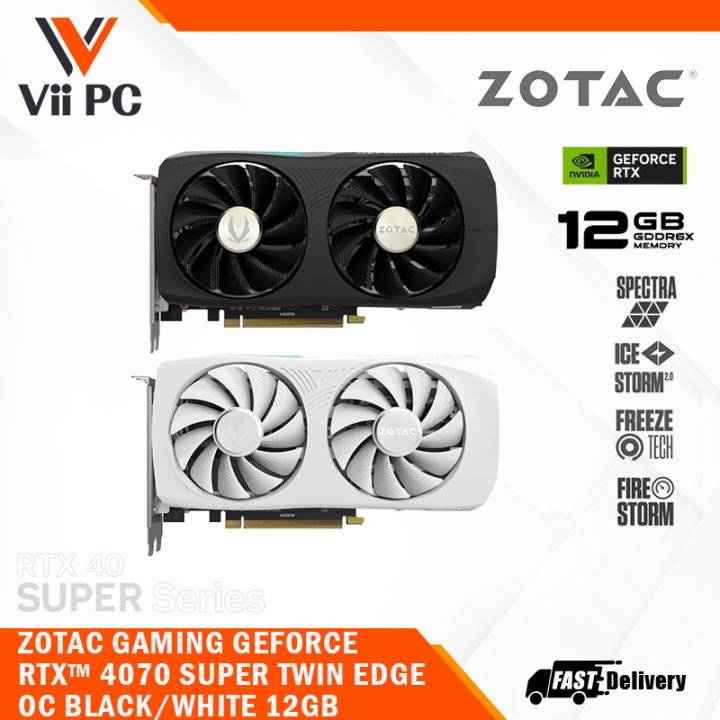 ZOTAC GAMING GeForce RTX 4070 SUPER / RTX4070 SUPER Twin Edge OC 12GB ...
