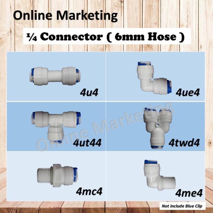 WATER FILTER FITTING CONNECTOR FOR 6MM RO TUBE | Lazada