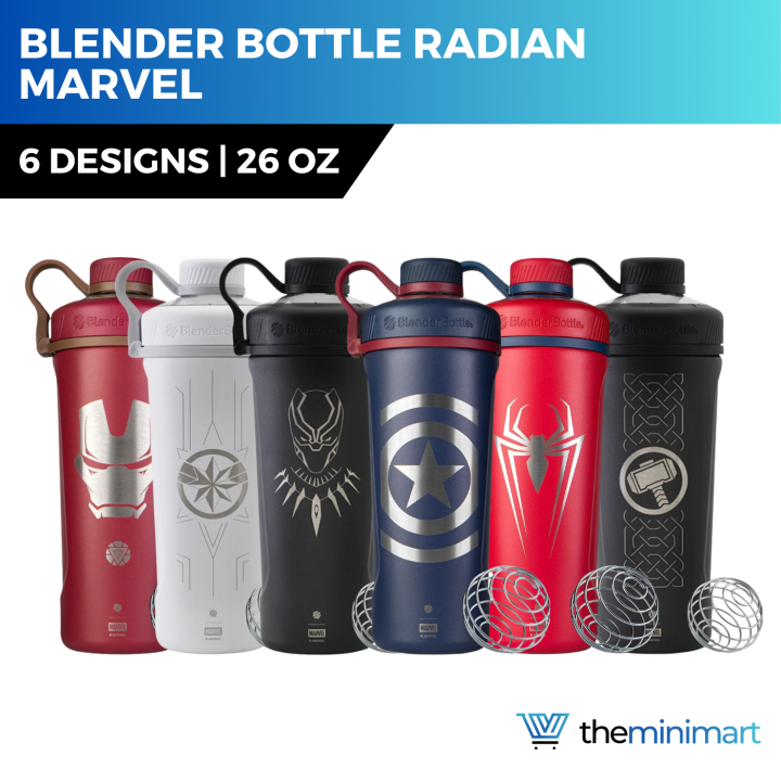 Blender Bottle Radian Marvel Insulated Stainless Steel Shaker 26oz ...