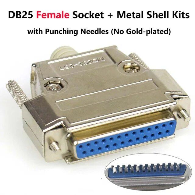Cover Metal Shell connector DB25 pin Parallel ชุดฝาเหล็ก DB25 | Lazada ...