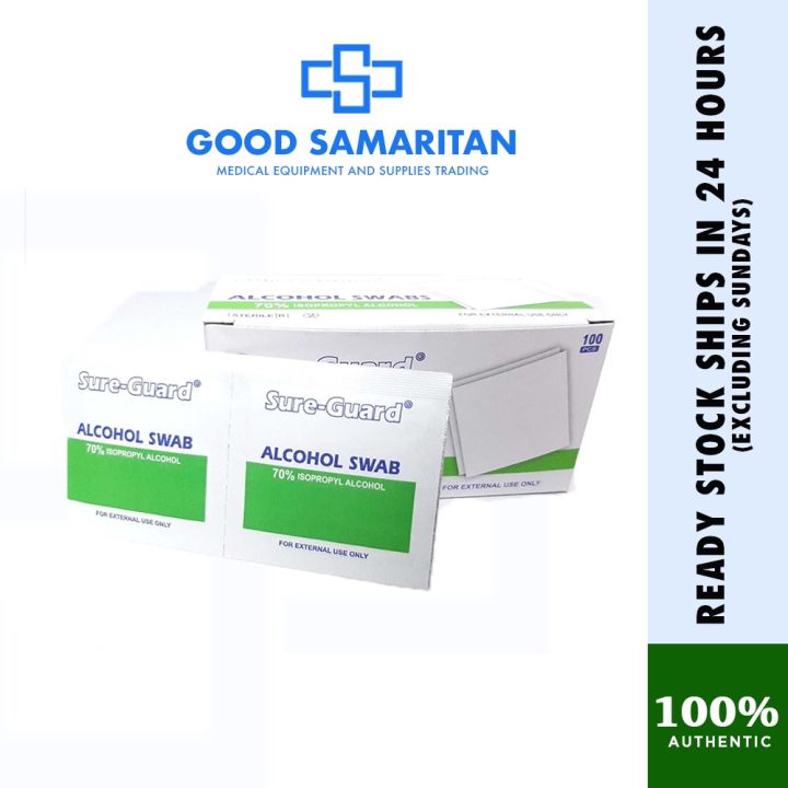 Sure-Guard Alcohol Swab Pads 100pcs | Lazada PH