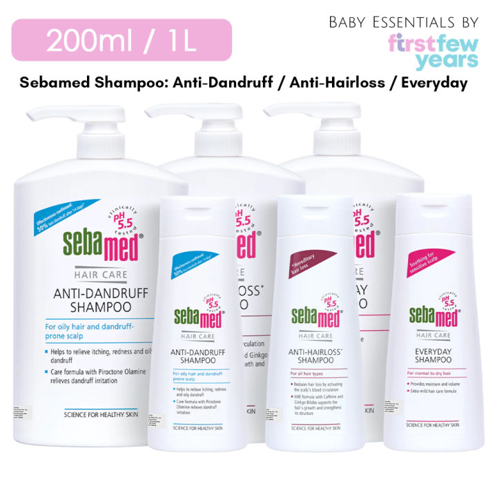 Sebamed Shampoo: Anti-Dandruff / Anti Hairloss / Everyday - 200ml ...