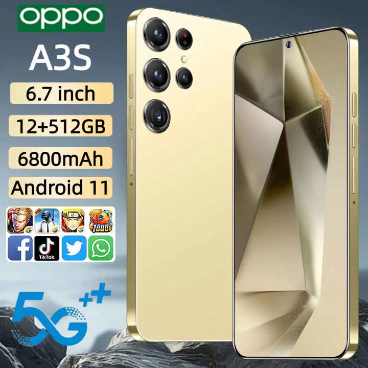Smartphone OPP0 A3S 6.7 inch Android 11 Support 2 SIM cards 12+512GB 5G ...