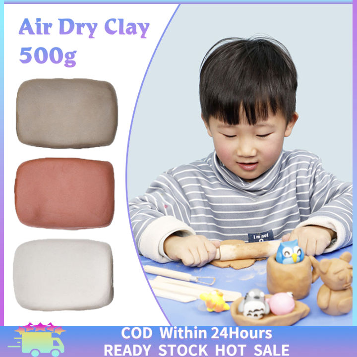 [Fast Delivery] 500g Pottery Clay Air-Hardening Modeling Clay Natural ...
