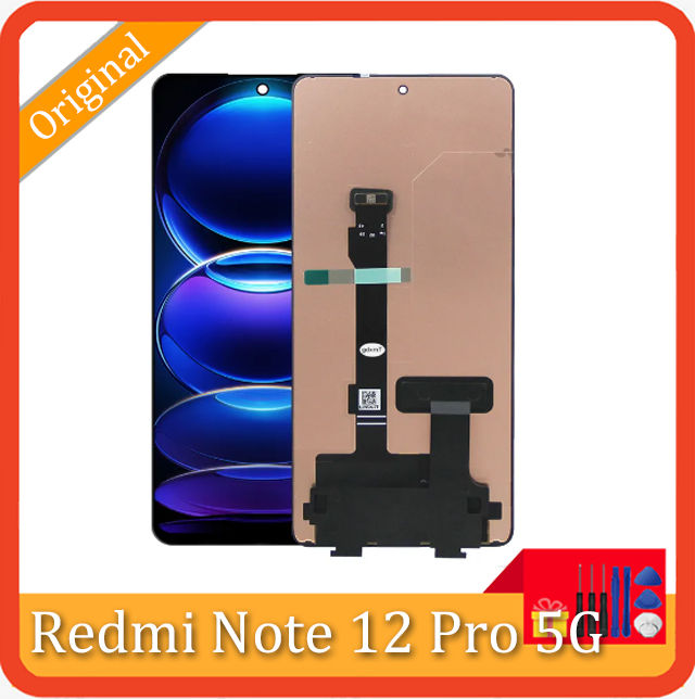 6.67" Original For Xiaomi Redmi Note 12 Pro 5G LCD Display Touch with Frame For Redmi Note12Pro ...
