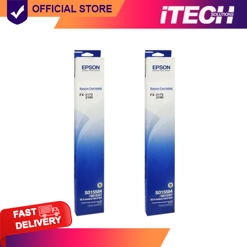 EPSON S015584 RIBBON CARTRIDGE FOR FX-2175/2190 (BLACK) | Lazada PH