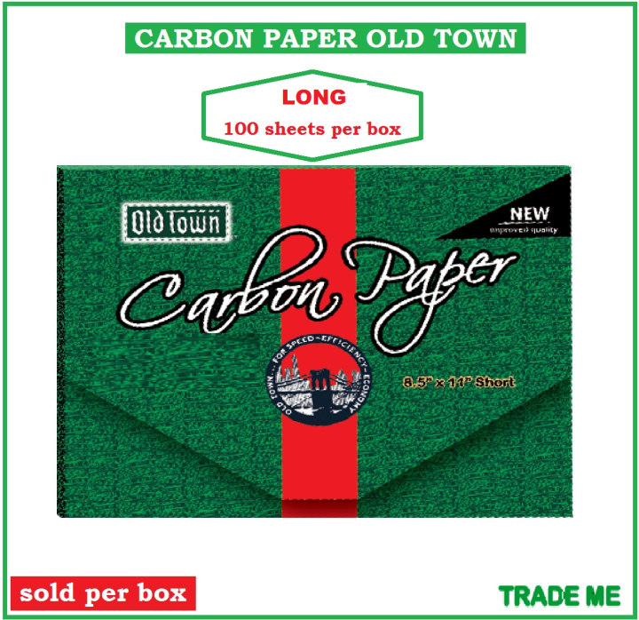 Old Town Carbon Paper, Black, LONG (100 sheets per box) | Lazada PH