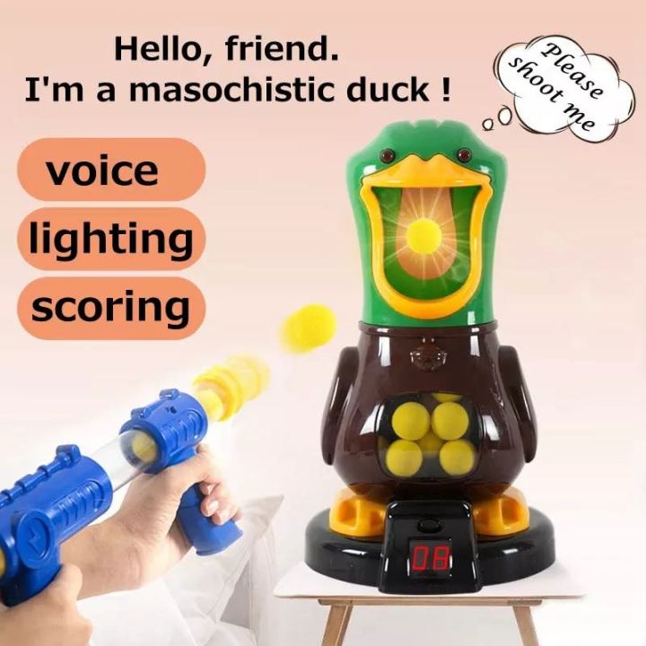 [SG] Children Shooting Toys Shooting Duck Air-powered Gun Soft Bullet ...