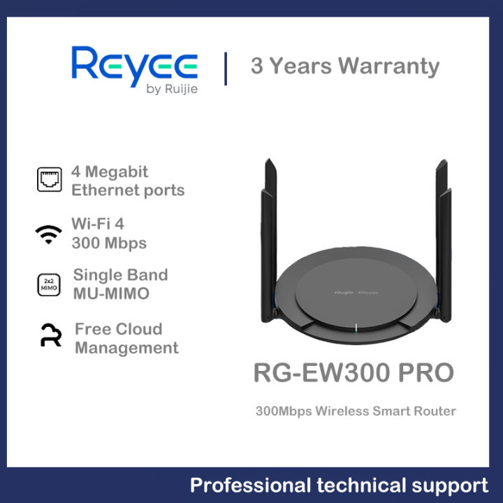 Reyee RG-EW300 PRO 300Mbps Wireless Smart Router | Ruijie Networks by EJD | Lazada PH