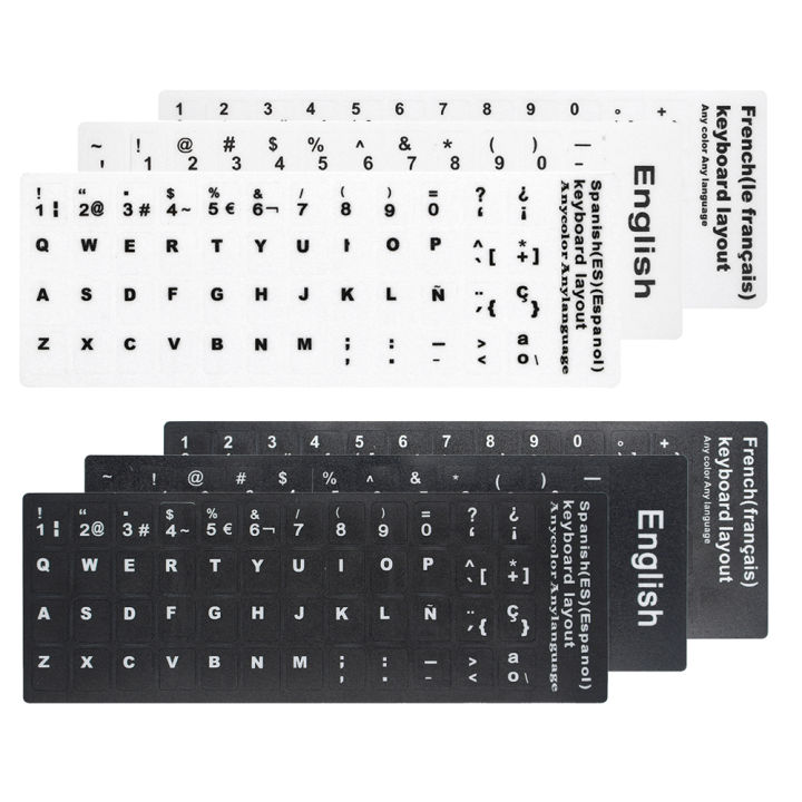 OKDEALS Wear-resistant Laptop Keyboard Arabic English Alphabet Layout ...