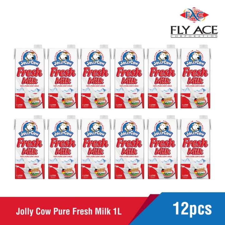 Jolly Cow Pure Fresh Milk 1L x 12 | Lazada PH