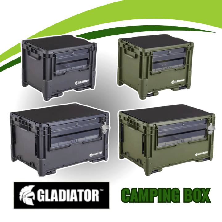 GLADIATOR Aluminum Alloy Table Camping Box 25L / 60L • Tm ss | Lazada PH
