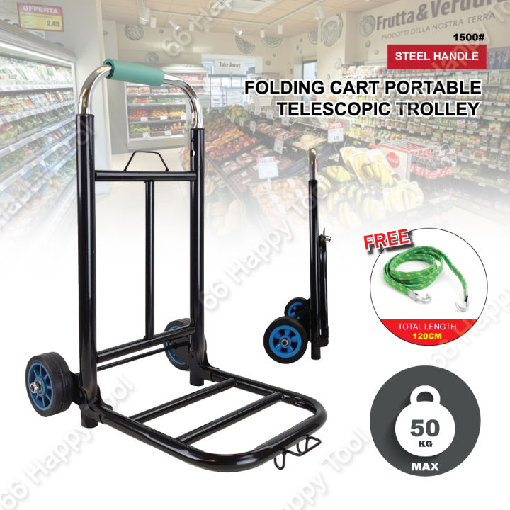 Folding Sack Cart Heavy Duty 50kg / 70kg Telescopic Trolley Portable ...