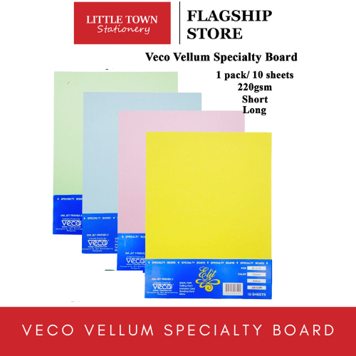 Veco Vellum Specialty Board 220gsm 10 Sheets / 1 Pack | Lazada PH
