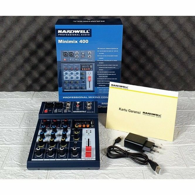 Mixer Hardwell 4ch Minimix 400 Mixer Live Streaming Original | Lazada ...