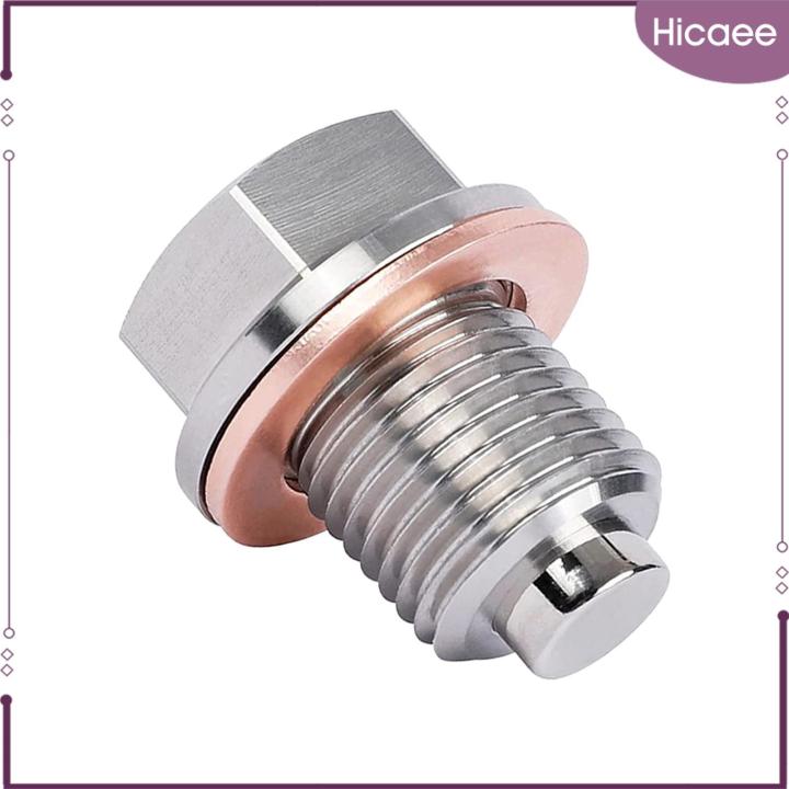 Hicaee Magnetic Oil Drain Plug M14x1.5 Replacement Install Faster Sump ...
