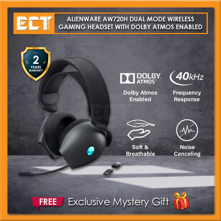 Alienware AW720H Dual Mode Wireless Gaming Headset with Dolby Atmos ...