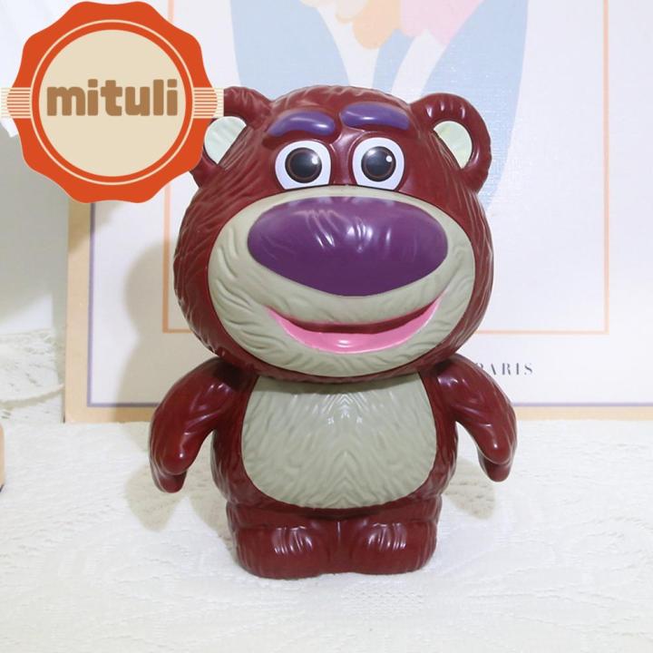 MITULI โมเดลฟิกเกอร์ กระปุกออมสินรูปการ์ตูน ตกแต่งด้วยการตกแต่ง หมีสตรอ ...