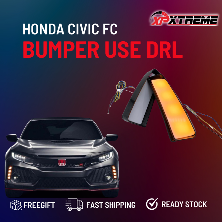 [FAST SHIPPING PREMIUM QUALITY] HONDA CIVIC FC TYPE R BUMPER USE DRL ...
