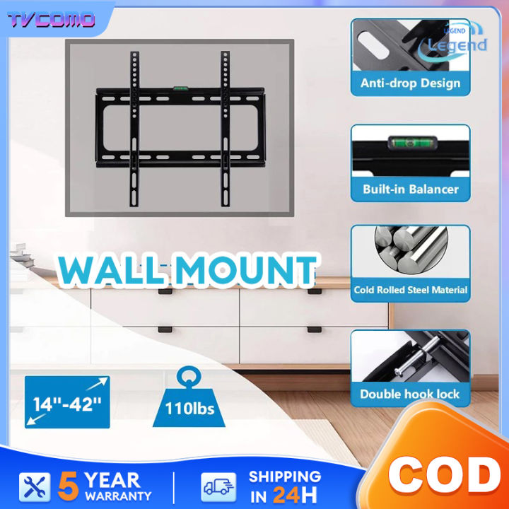 TV Bracket Wall Mount TV Stand LED LCD Braket Flat Panel Stand 14 ...