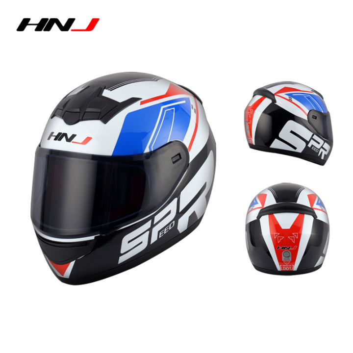 HNJ หมวกกันน็อค รถจักรยานยนต์ หมวกกันน็อคเต็มหน้า Road Racing | Lazada ...