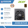 Acer AC550 Full Modular ATX 550w 80 Plus Bronze Certified Computer ...