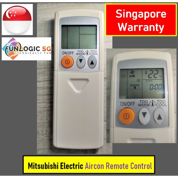 Mitsubishi Electric Aircon Remote Control [Singapore Warranty] | Lazada