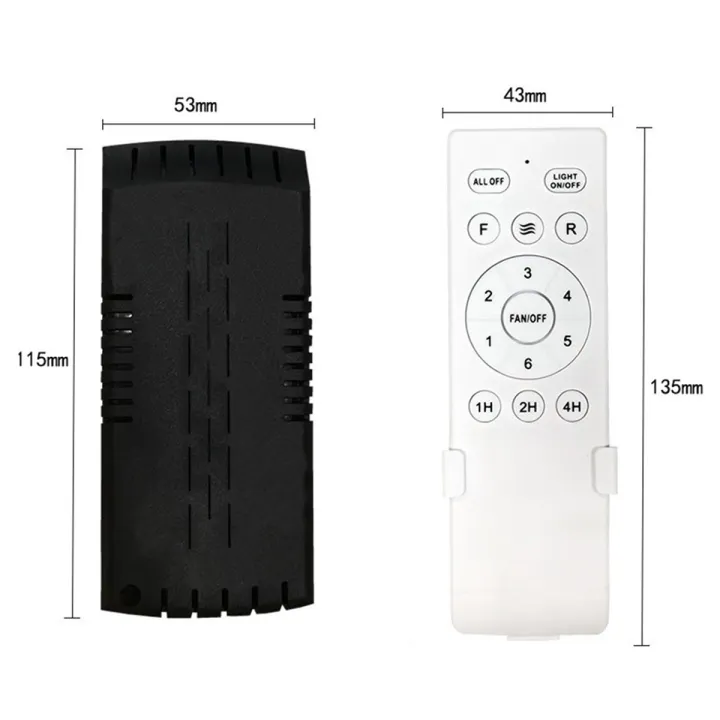 Universal Ceiling Fan Remote Control Kit Replacement, 6-Speed & Timing ...