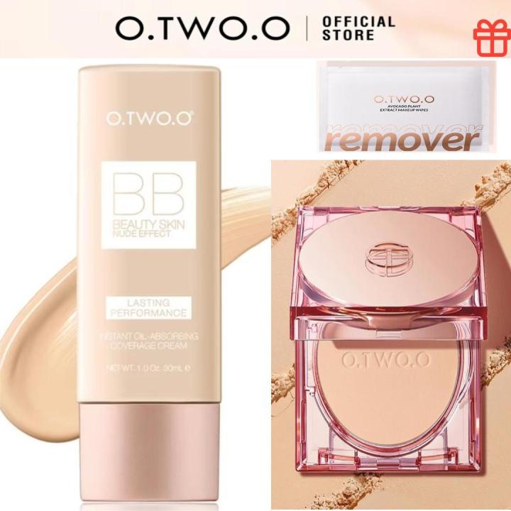 O.TWO.O MAKEUP SET Face Powder Waterproof Soft Focus Long Lasting Oil ...