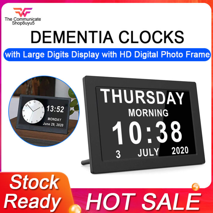 Dementia Clocks,Calendar Clock,Digital Clock with Large Digits Display ...