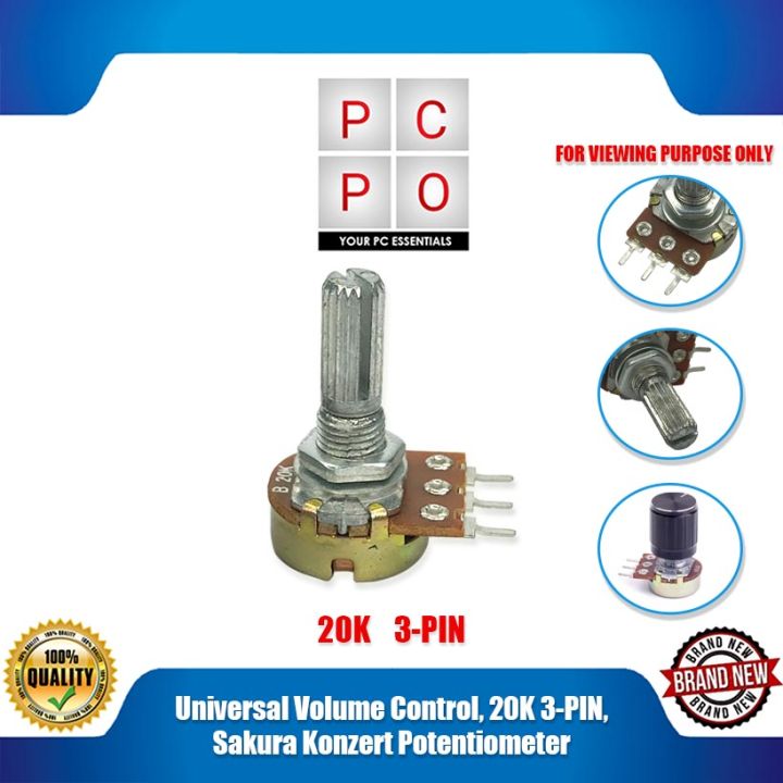 Universal Volume Control, 20K 3-PIN, Sakura Konzert Potentiometer | Lazada PH