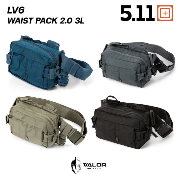 5.11 LV6 2.0 Waist Pack 3L กระเป๋าคาดเอว แบบปลดเร็ว ตัวล็อคแน่นหนา ปรับได้ กระเป๋าพาดเอว คาดอก ...
