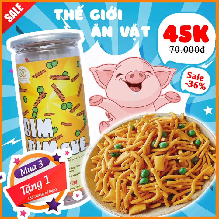Bim bim que đậu hà lan 300g Thế Giới Ăn Vặt nhìn là thích chén là ngon ...
