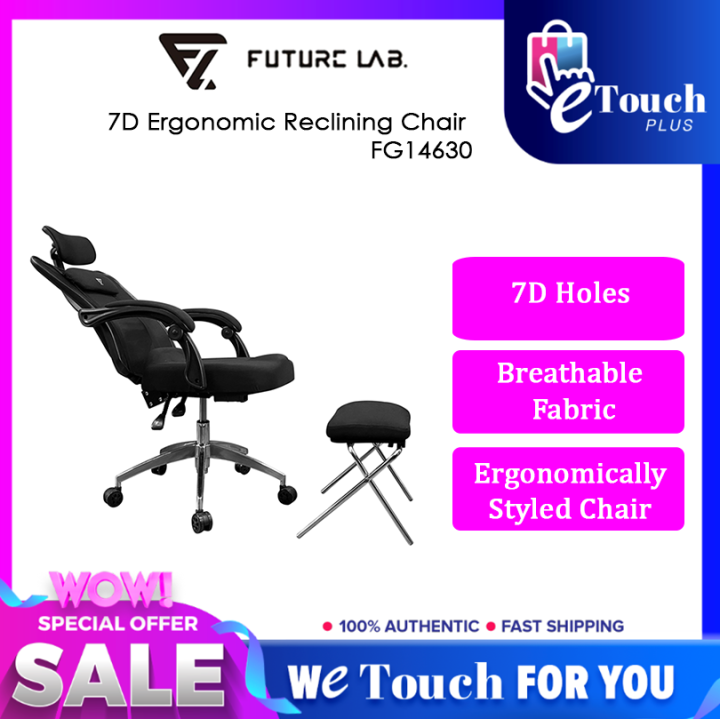 Future Lab FG14630 7D Ergonomic Reclining Chair 160-Degree Reclining Structure, 720-Degree ...