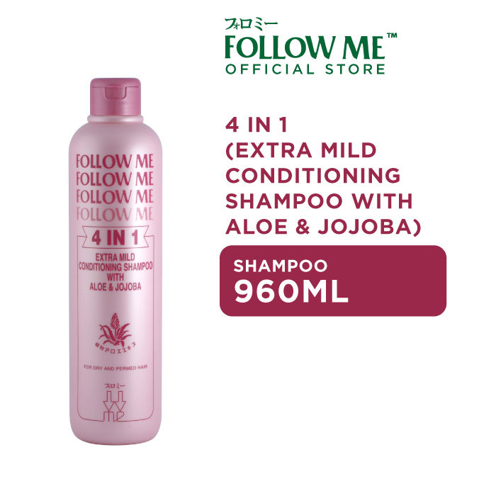 Follow Me Shampoo 960ml - 4 in 1 (Extra Mild with Aloe & Jojoba) | Lazada