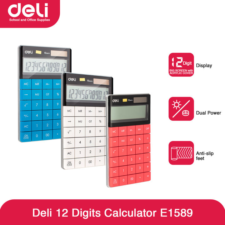 Deli 1589 12 Digits Calculator | Lazada PH