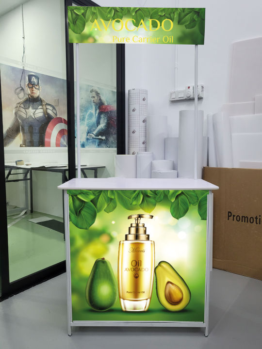 Metal Frame Promotion Table / Iron Sampling Booth / Portable Booth | Lazada