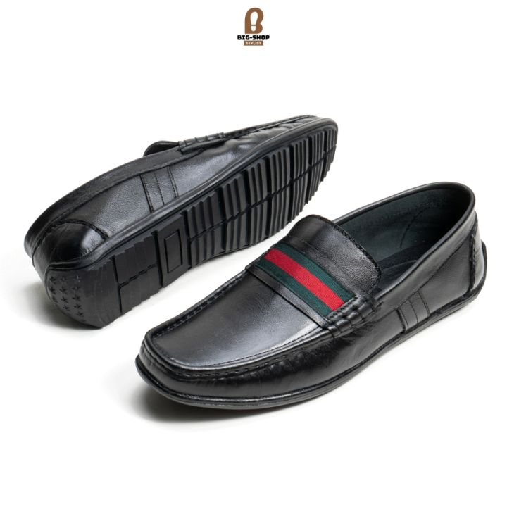Sepatu Pria Kulit Slip On Model Loafers Semi Formal B-D8107 Sepatu ...